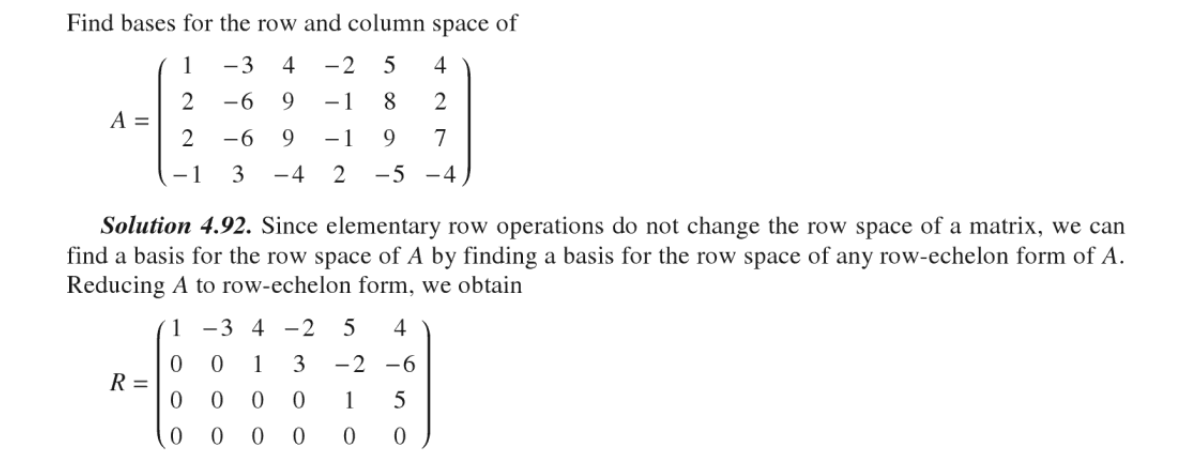 What Are The Row Spaces Column Spaces And Null Spaces In Linear Algebra Ee Vibes